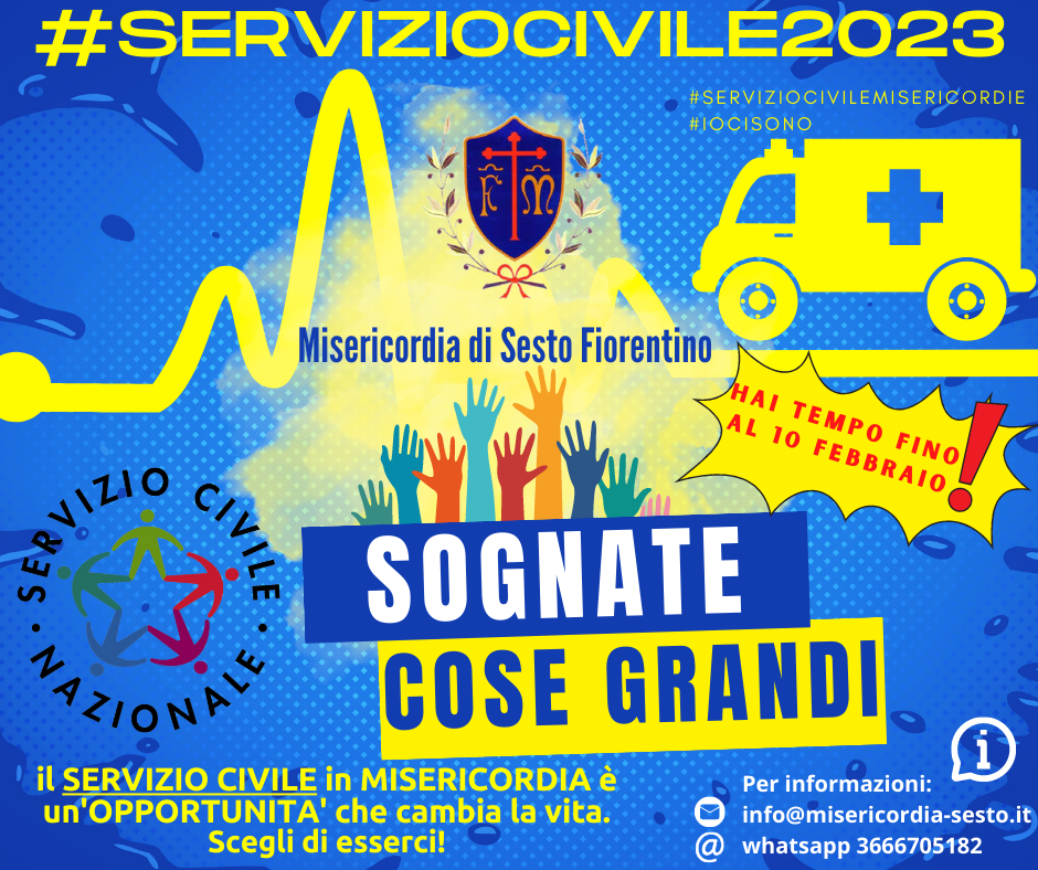 SERVIZIO CIVILE IN MISERICORDIA!! | Misericordia di Sesto Fiorentino
